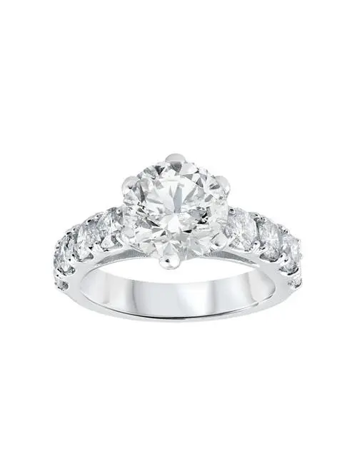 BLISS DIAMOND 1/2 Cttw Diamond Engagement Ring In 14k Gold - 14k White Gold