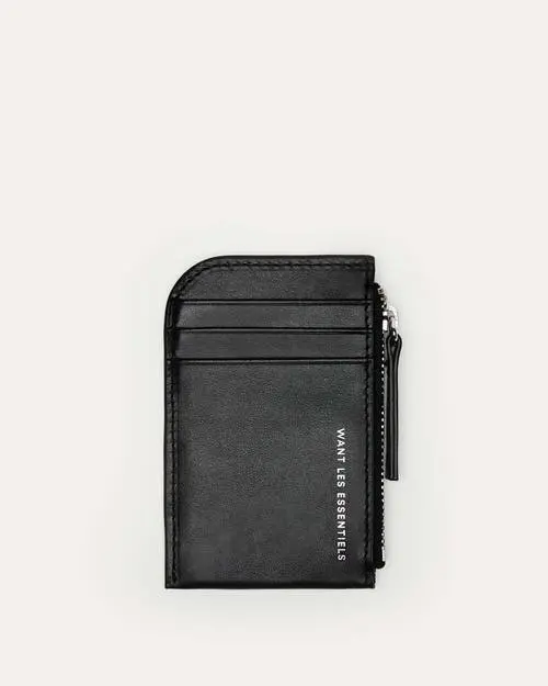WANT Les Essentiels Arch Smooth Leather Cardholder - Black