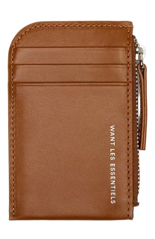 WANT Les Essentiels Arch Smooth Leather Cardholder - Cuero