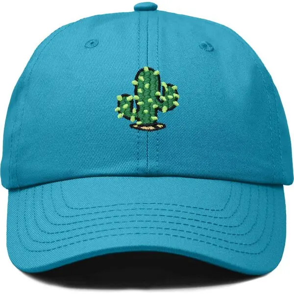 DALIX Cactus Embroidered Cap - Teal