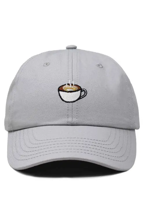 DALIX Cappuccino Embroidered Cap - Gray