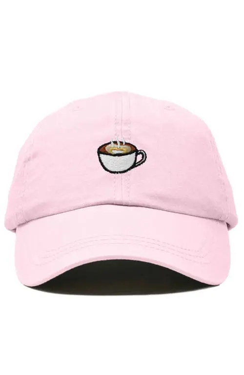 DALIX Cappuccino Embroidered Cap - Washed Pink