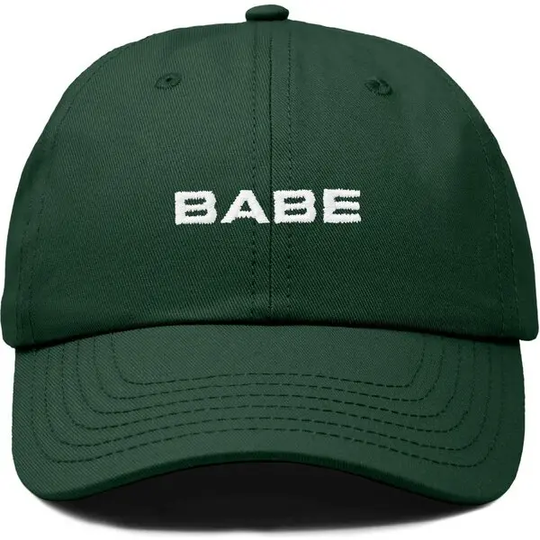 DALIX Babe' Embroidered Cap - Dark Green