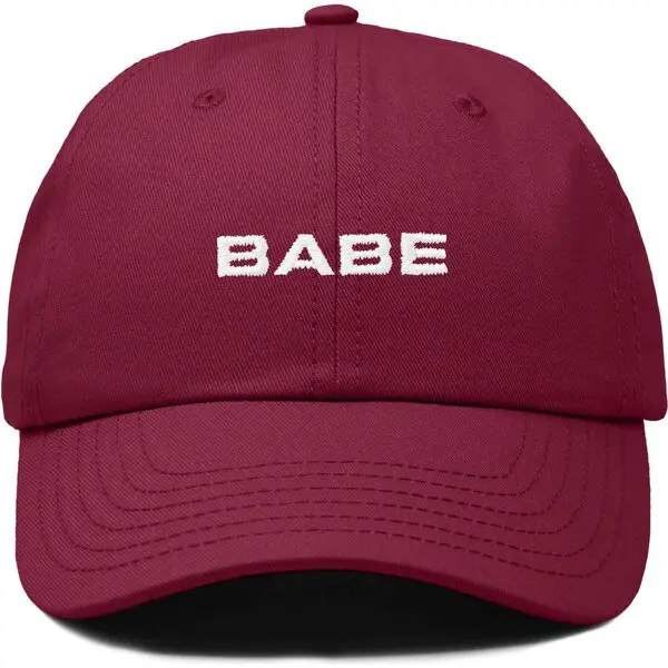 DALIX Babe' Embroidered Cap - Maroon