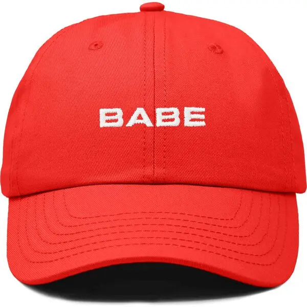 DALIX Babe' Embroidered Cap - Red