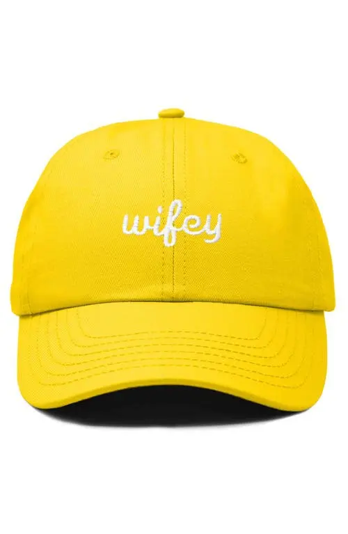 DALIX Wifey Embroidered Cap - Gold