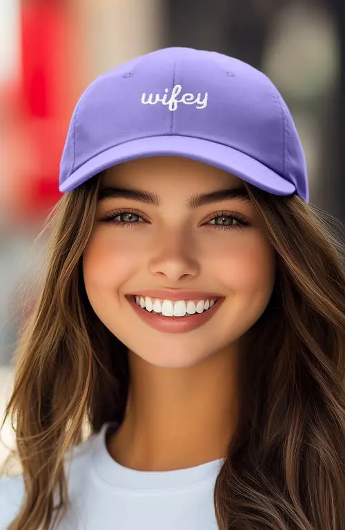 DALIX Wifey Embroidered Cap - Lavender