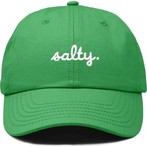 DALIX Salty Embroidered Baseball Cap - Kelly Green