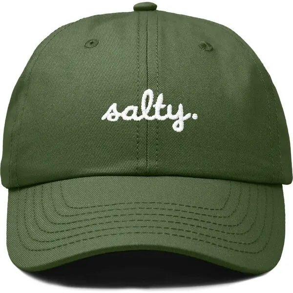 DALIX Salty Embroidered Cap - Olive