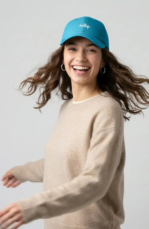 DALIX Salty Embroidered Cap - Teal