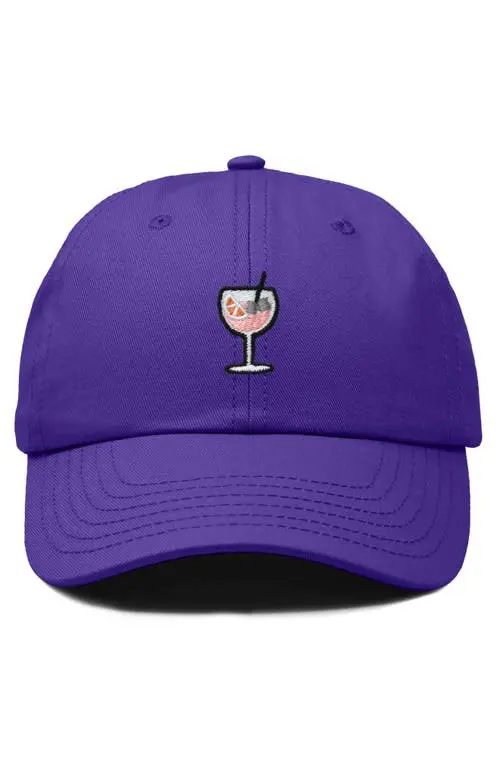 DALIX Spritz Embroidered Baseball Cap - Purple