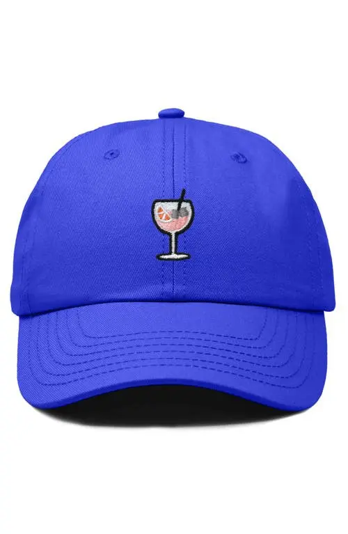 DALIX Spritz Embroidered Baseball Cap - Royal Blue