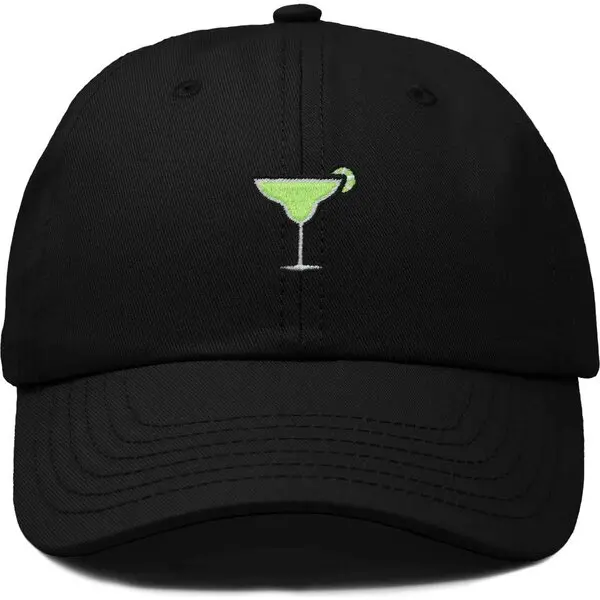 DALIX Margarita Embroidered Cap - Black
