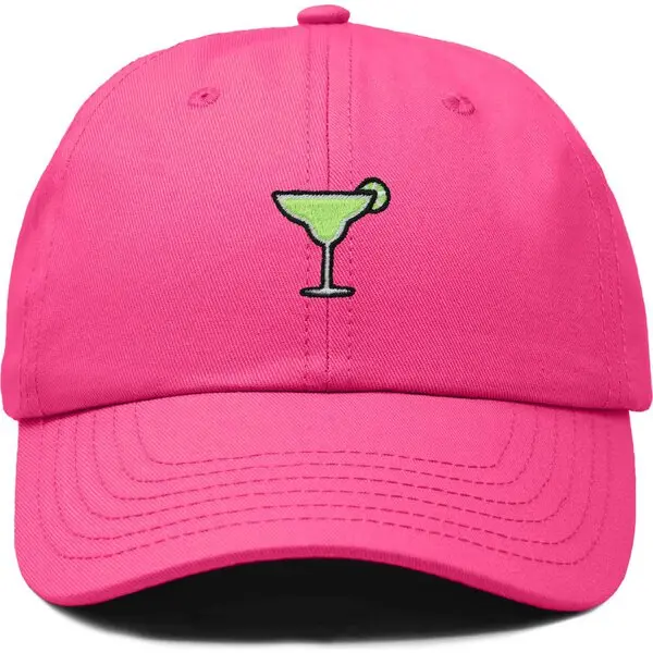 DALIX Margarita Embroidered Cap - Hot Pink