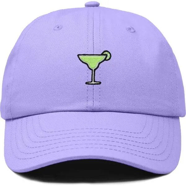 DALIX Margarita Embroidered Cap - Lavender