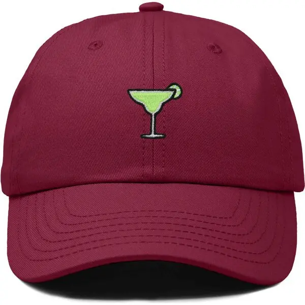 DALIX Margarita Embroidered Cap - Maroon