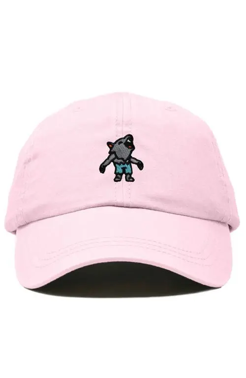 DALIX Werewolf Embroidered Cap - Washed Pink