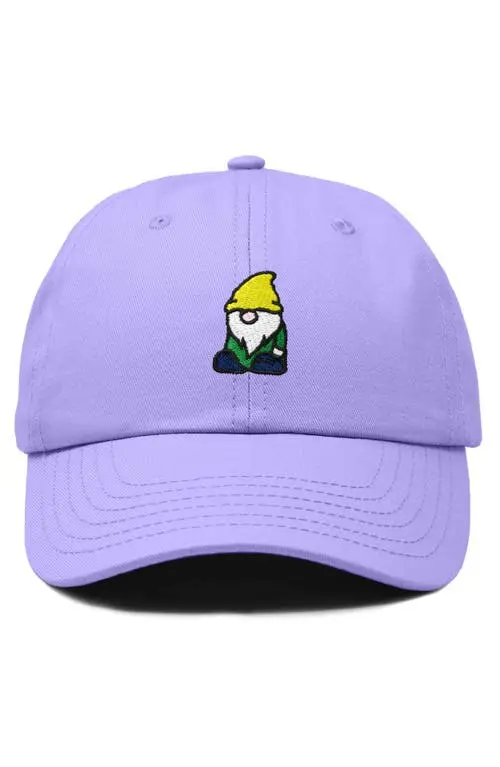 DALIX Gnome Embroidered Cap - Lavender