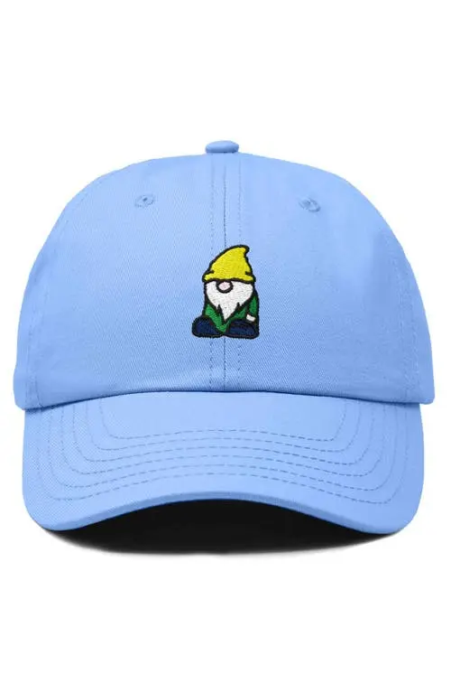 DALIX Gnome Embroidered Cap - Light Blue