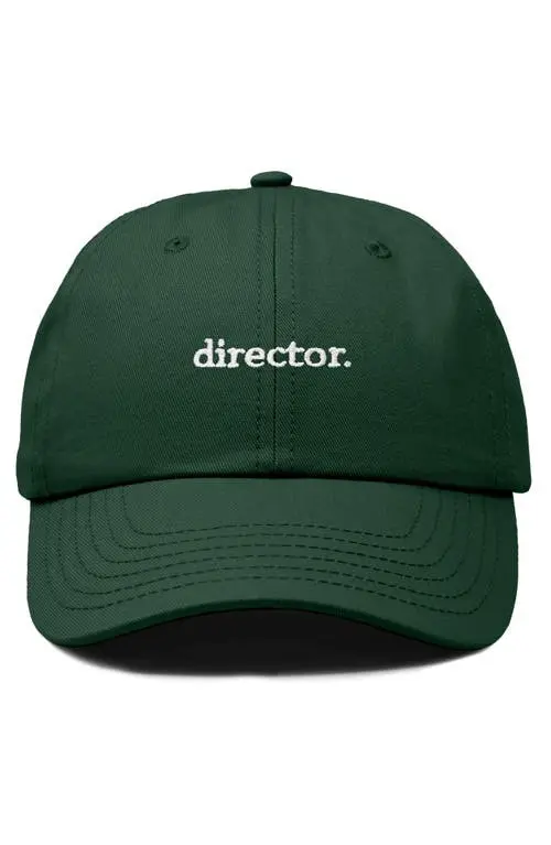 DALIX Director Embroidered Cap - Dark Green