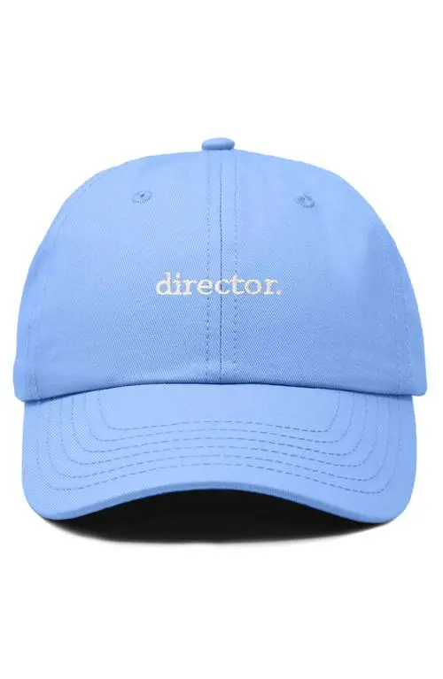 DALIX Director Embroidered Cap - Light Blue