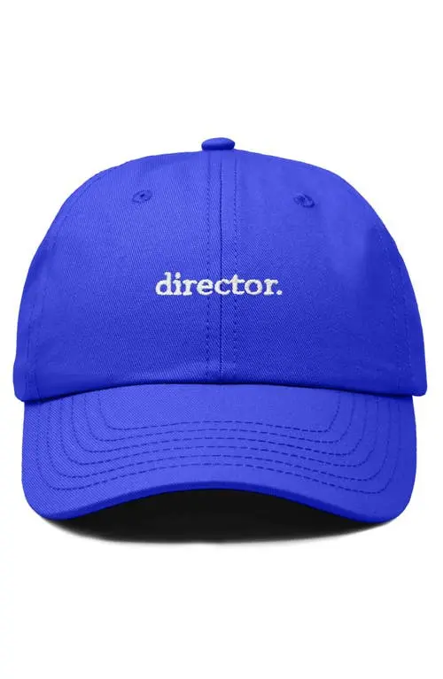 DALIX Director Embroidered Cap - Royal Blue