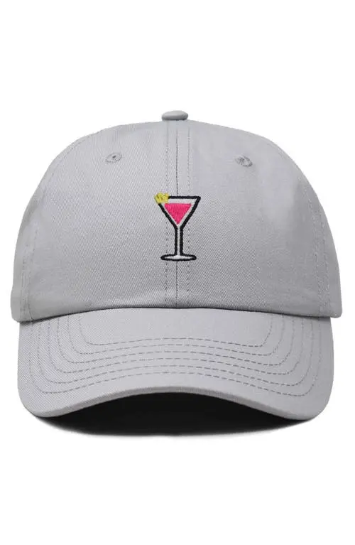 DALIX Cosmo Embroidered Cap - Gray