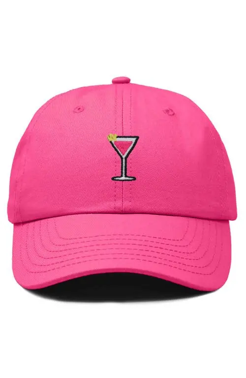 DALIX Cosmo Embroidered Cap - Hot Pink