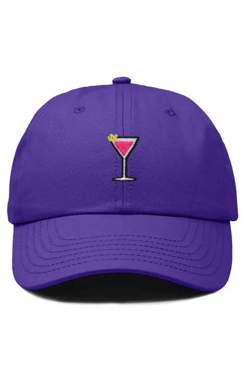 DALIX Cosmo Embroidered Cap - Purple