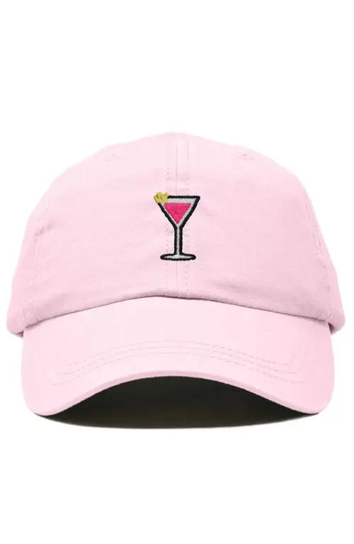 DALIX Cosmo Embroidered Cap - Washed Pink