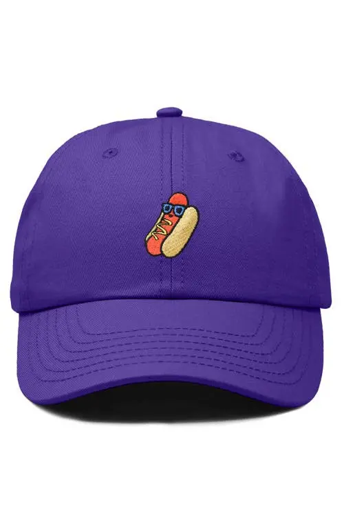 DALIX Dog Days Embroidered Cap - Purple