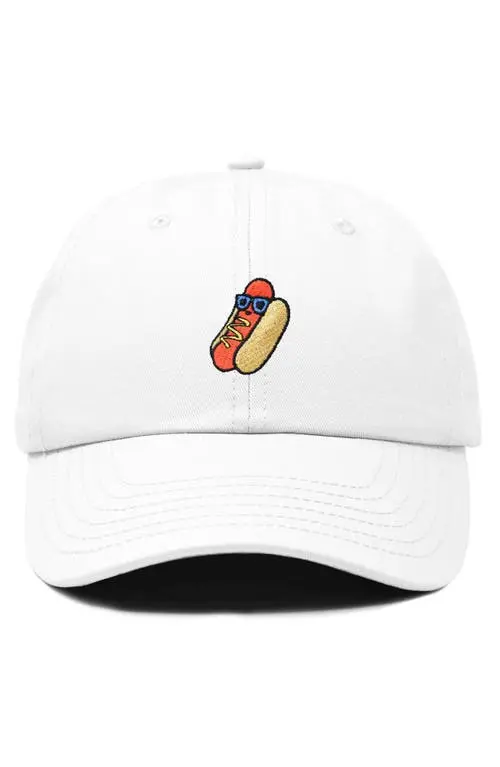 DALIX Dog Days Embroidered Cap - White