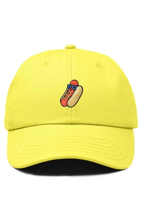 DALIX Dog Days Embroidered Cap - Yellow