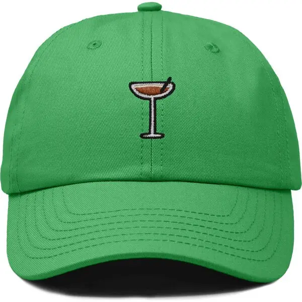 DALIX Espresso Martini Embroidered Cap - Kelly Green