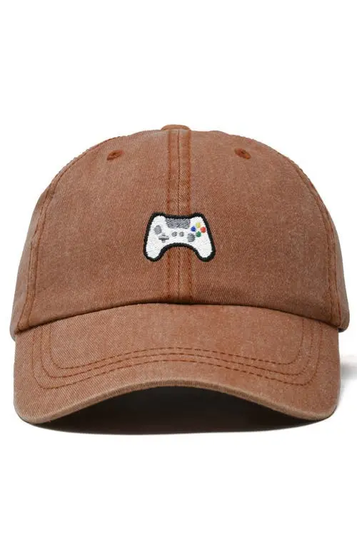 DALIX Game Controller Embroidered Cap - Washed Orange