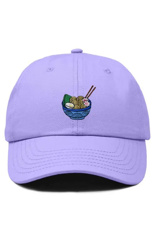 DALIX Noodles Embroidered Cap - Lavender