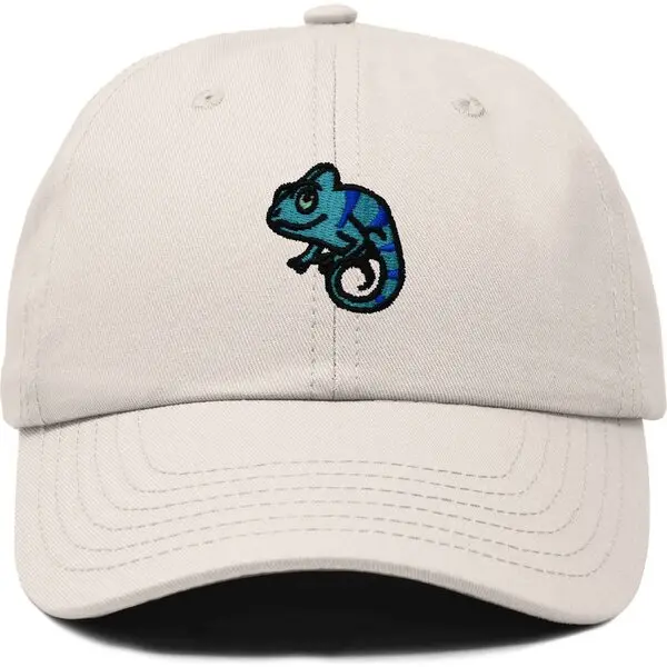 DALIX Chameleon Embroidered Cap - Beige