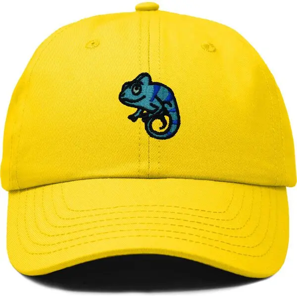 DALIX Chameleon Embroidered Cap - Gold