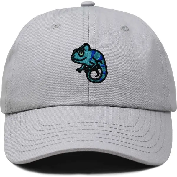 DALIX Chameleon Embroidered Cap - Gray