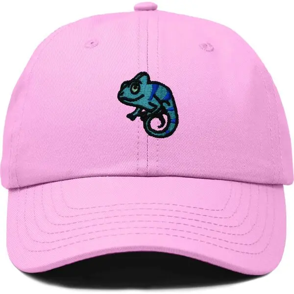 DALIX Chameleon Embroidered Cap - Light Pink