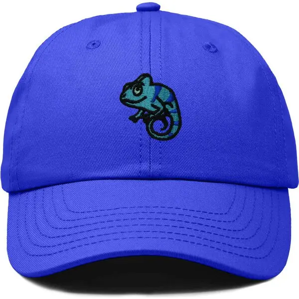 DALIX Chameleon Embroidered Cap - Royal Blue