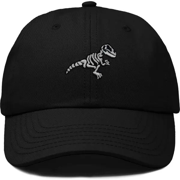DALIX Fossil Embroidered Cap - Black