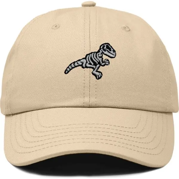 DALIX Fossil Embroidered Cap - Khaki