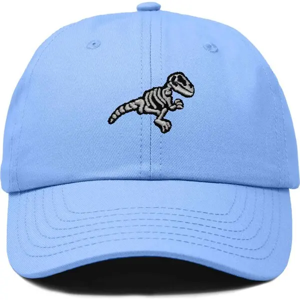 DALIX Fossil Embroidered Baseball Cap - Light Blue