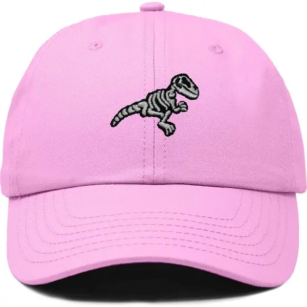 DALIX Fossil Embroidered Cap - Light Pink