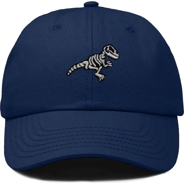 DALIX Fossil Embroidered Cap - Navy Blue