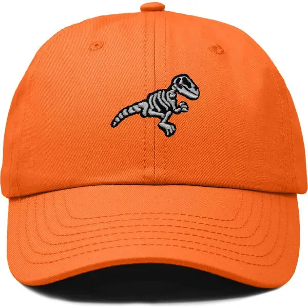 DALIX Fossil Embroidered Cap - Orange