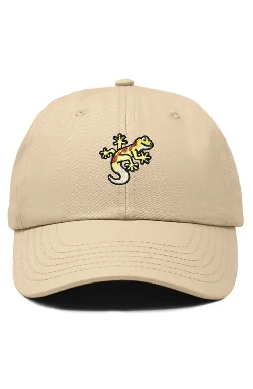 DALIX Gecko Embroidered Cap - Khaki