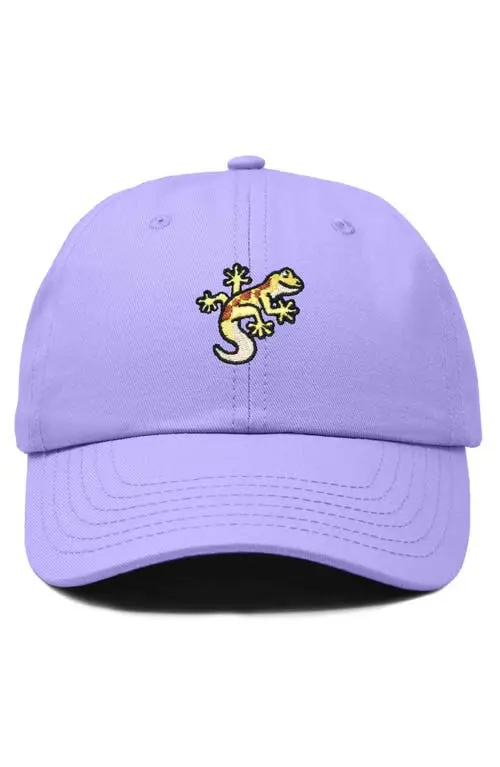 DALIX Gecko Embroidered Cap - Lavender