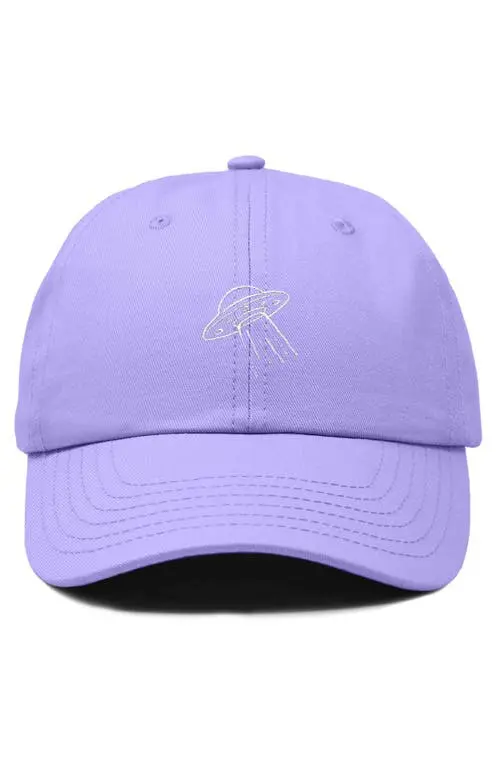 DALIX Ufo Embroidered Dad Cap - Lavender